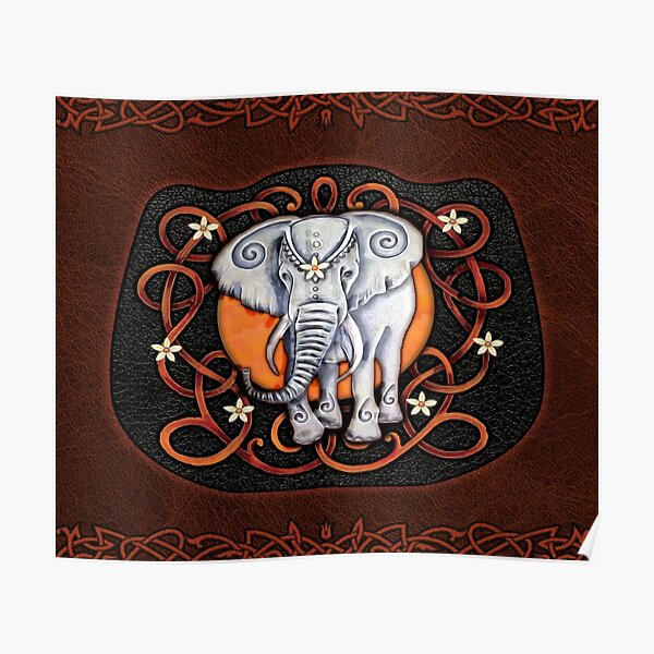 "Elephant Draw Celtic art" Poster for Sale by chanchan79 | Redbubble