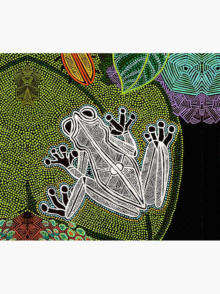 "Frog aboriginal art " Sticker by chanchan79 | Redbubble