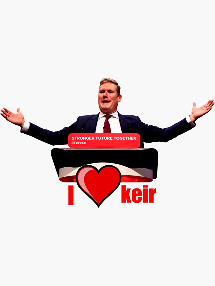 "Keir Starmer - Labour art" Sticker by keittesantucci | Redbubble