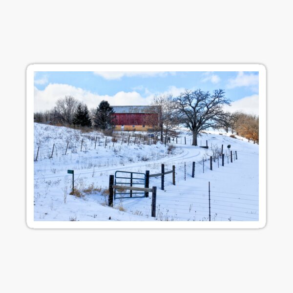 ""Tracks Of The Homeward Bound"" Sticker by wiscbackroadz | Redbubble