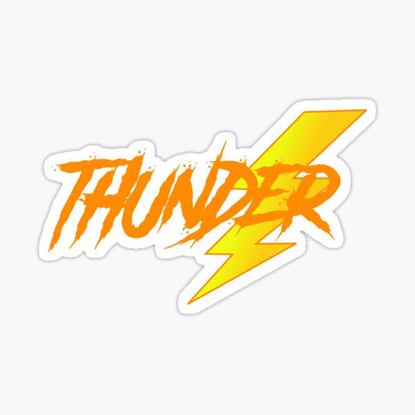 "Thunder" Sticker for Sale by KoalaBys | Redbubble
