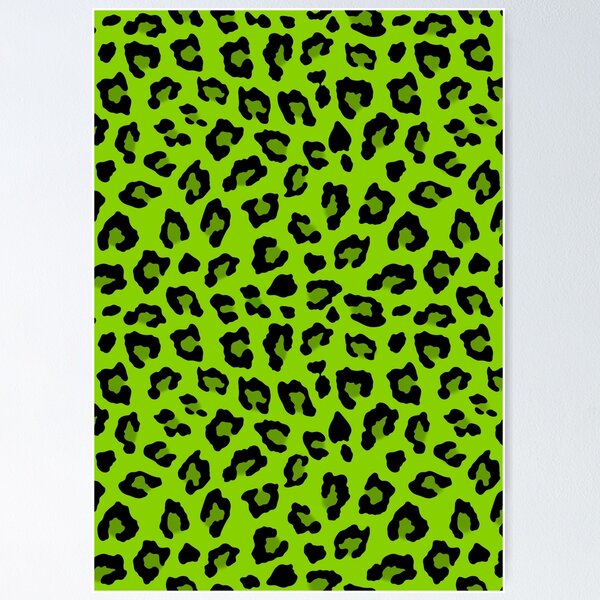 "Green Leopard Print" Poster for Sale by Gsallicat | Redbubble