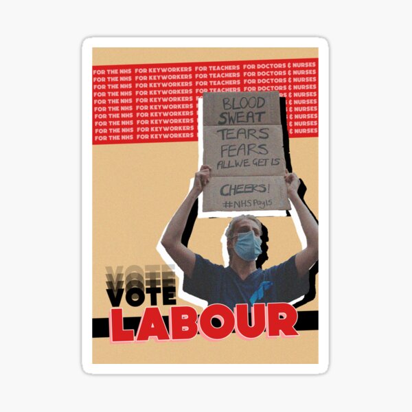 "Keir Starmer - Labour art" Sticker by keittesantucci | Redbubble