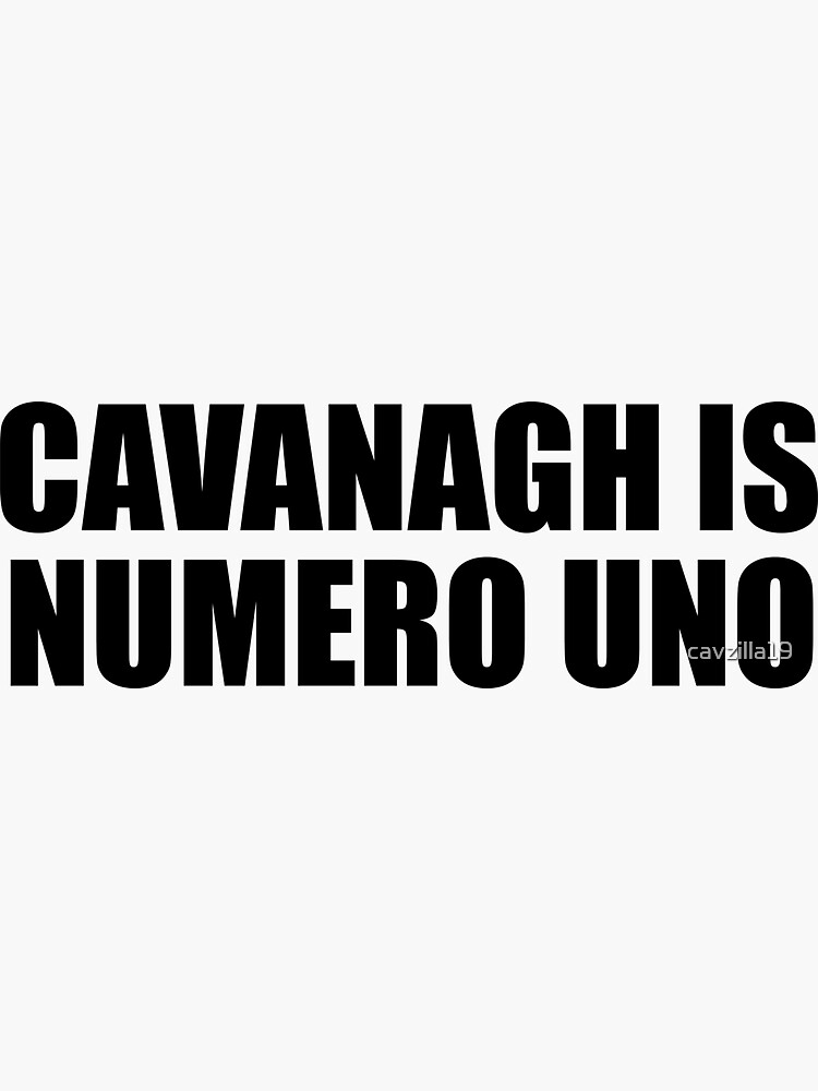 Pegatina «Alex Cavanagh es número uno» de cavzilla19 | Redbubble