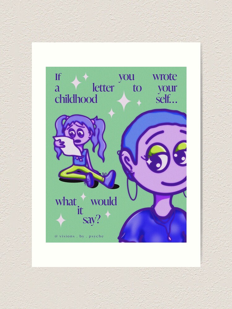 ""Letter to my Inner Child" Poster Design" Art Print for Sale by psyche ...