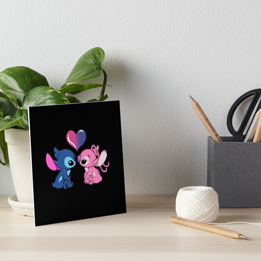 "Lilo And Stitch Love Couple" Art Board Print by ChrissieSky | Redbubble