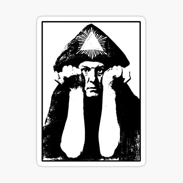 "Aleister Crowley" Sticker by DarrellOsborne | Redbubble