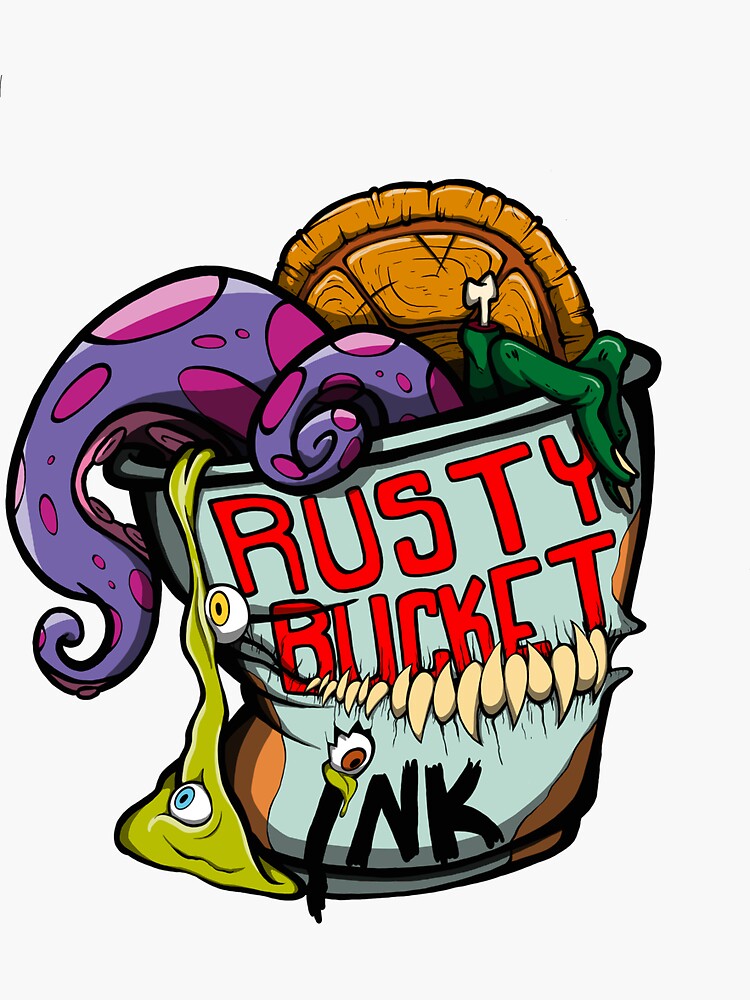 "Rusty Bucket Ink " Sticker by RustyBucketInk | Redbubble