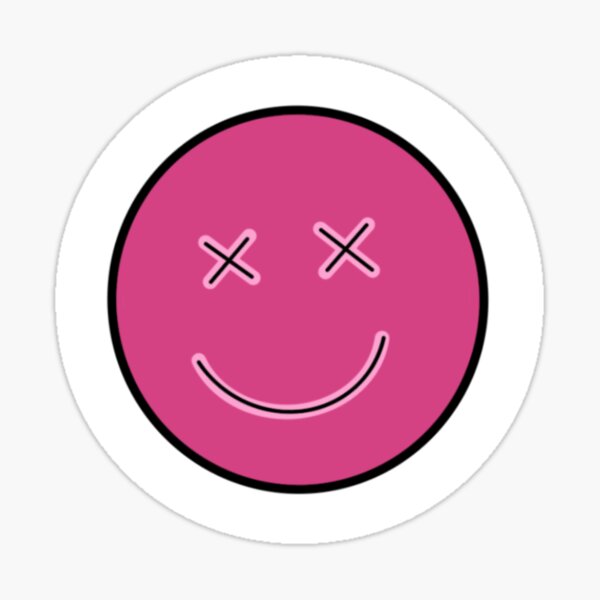 "preppy smiley face" Sticker for Sale by ellanora200 | Redbubble