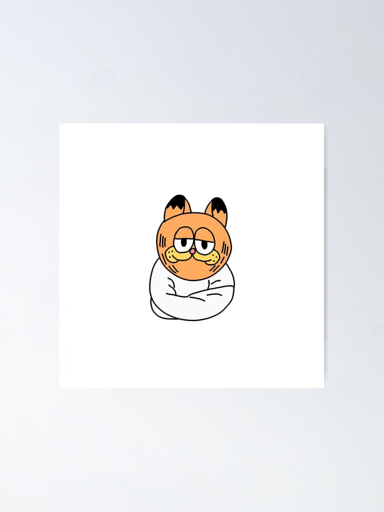 "garfield in a straitjacket" Poster by zSkulli | Redbubble