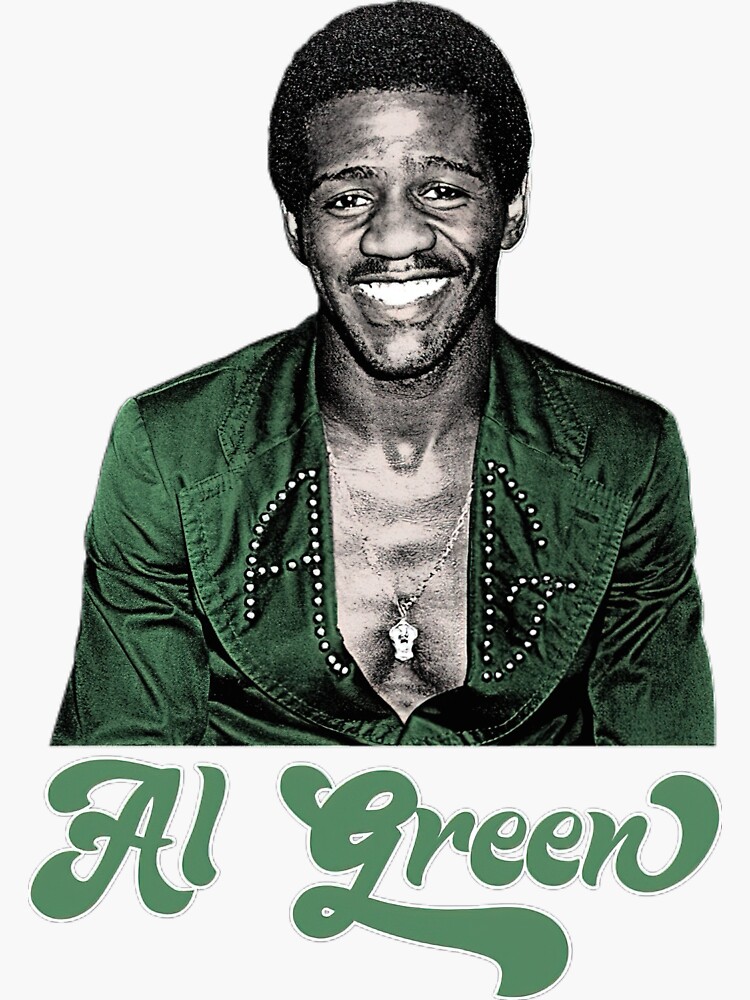 "Al Green Retro 70s Style Fan Art Design" Sticker by Phantien623 ...