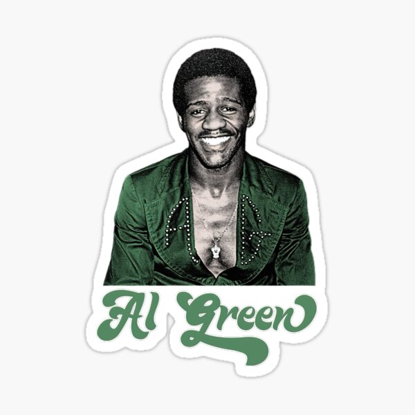 "Al Green Retro 70s Style Fan Art Design" Sticker by Phantien623 ...