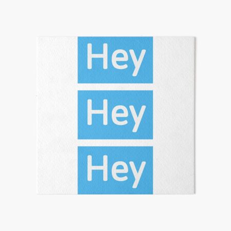 Haikyuu】Quote / Funny scene - Hey Hey Hey Light ver." Art Board Print ...