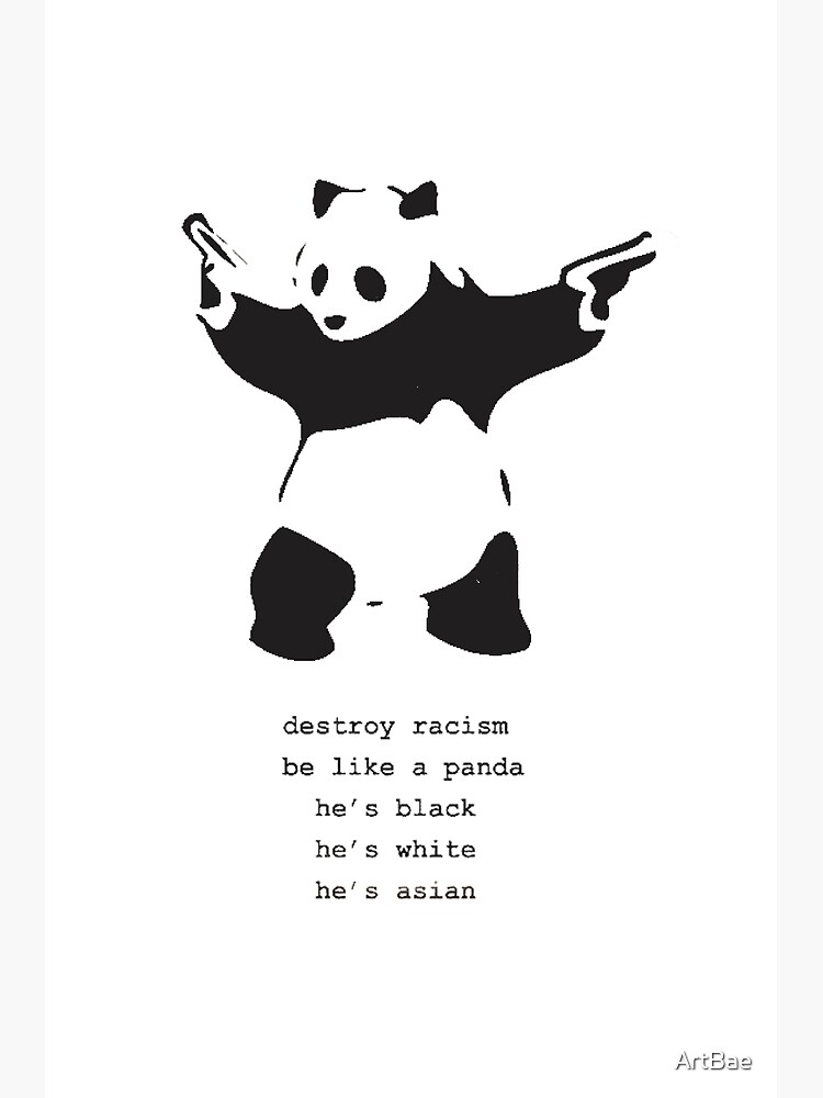 "Be like the Panda" Poster for Sale by ArtBae | Redbubble