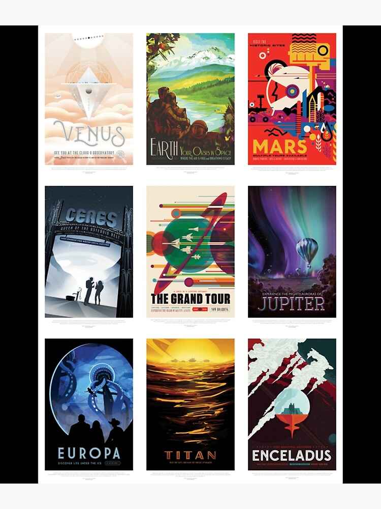 "NASA JPL Space Tourism collage The Grand Tour of the Solar System (8K ...