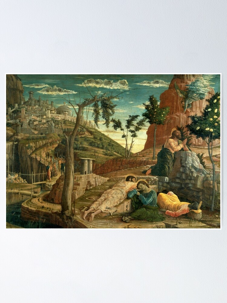 "Agony in the Garden, Andrea Mantegna" Poster by masyukun | Redbubble