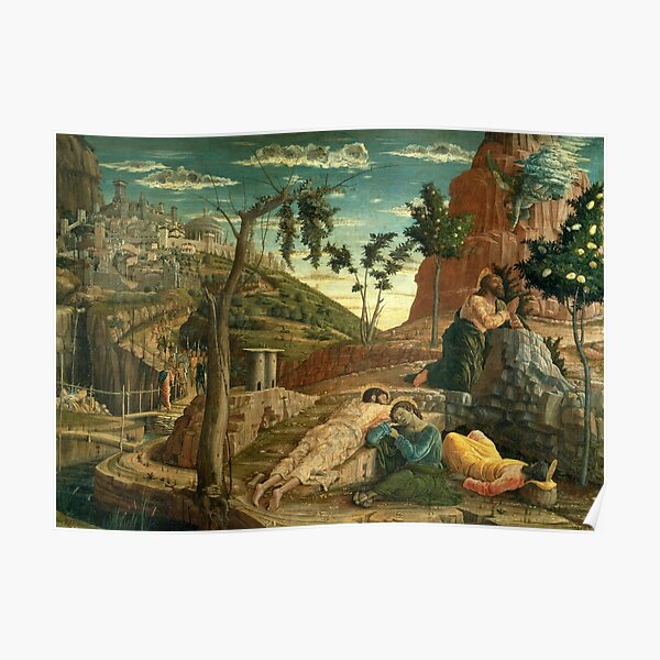 "Agony in the Garden, Andrea Mantegna" Poster by masyukun | Redbubble
