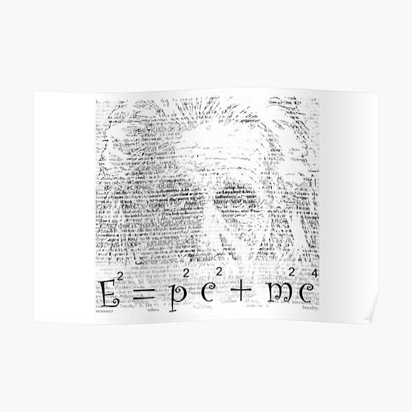"Complete energy formula (E2 = mc2)" Poster for Sale by MarisolRocio ...