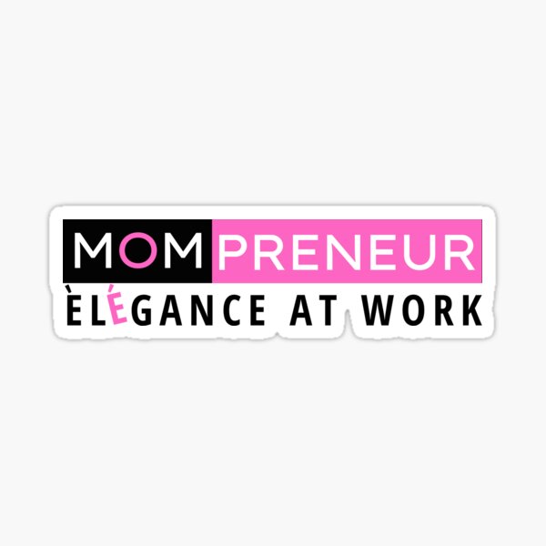 "Mompreneur Elegance At Work" Sticker by Minda2021 | Redbubble