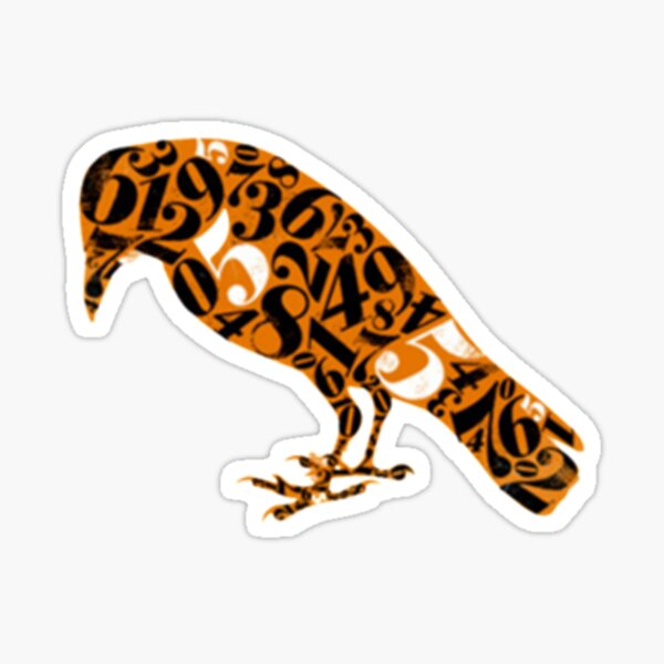 "counting crows birds logo" Sticker by Hannahart56 | Redbubble