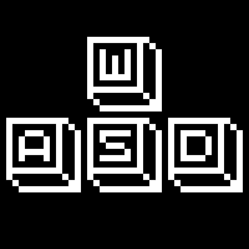 "WASD Keys White" by ThesaurusRex | Redbubble