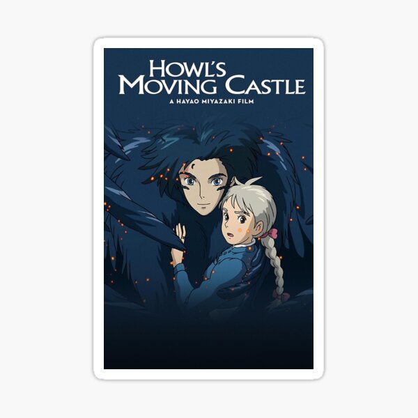 "Howl's Moving Castle Poster" Sticker by kakashiwood | Redbubble