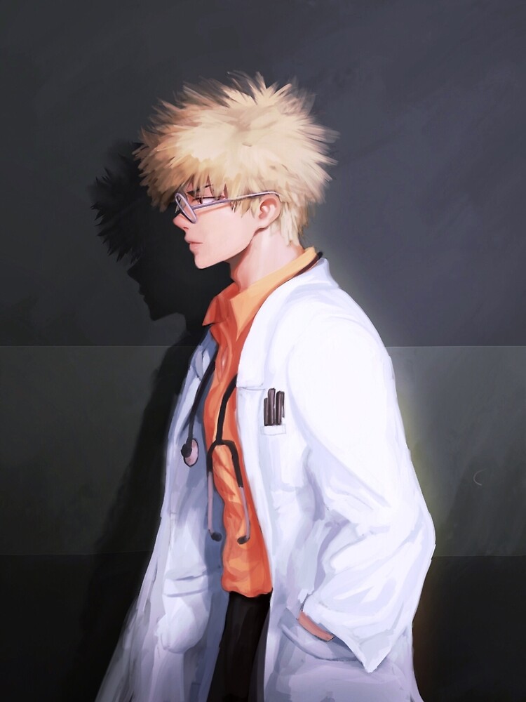 "My Hero Academia MHA Anime Bakugo Katsuki Mr. Doctor Man Art Print ...