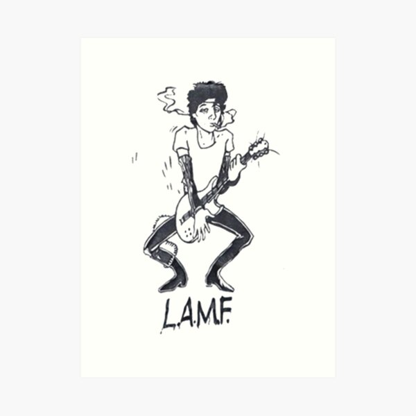 "Johnny Thunders - Retro L.A.M.F. FanArt Tribute" Art Print for Sale by ...