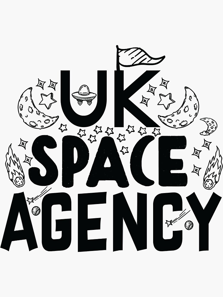"Uk space Agency" Sticker by yosephqlneubig | Redbubble
