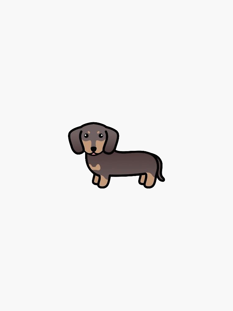 "Weiner Dog " Sticker for Sale by Kay La | Redbubble