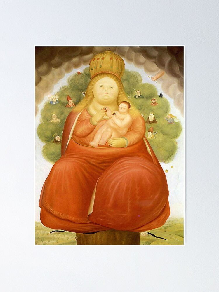 Póster «Fernando Botero - Nuestra Señora De Cajica» de Lenazimmer ...
