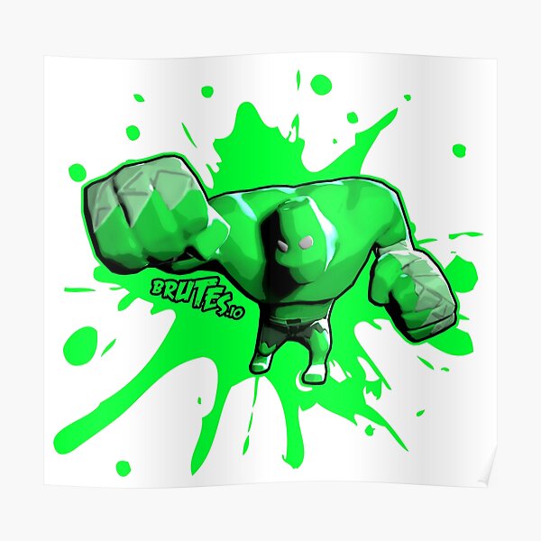"Brutes.io (Brawler Punch Green)" Poster for Sale by brutes | Redbubble