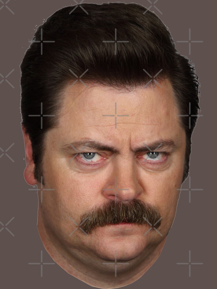 "Ron Swanson" T-shirt for Sale by drtees | Redbubble | parks and ...