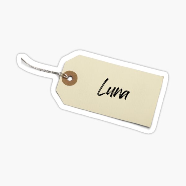 "Luna - tagged" Sticker by jafio | Redbubble