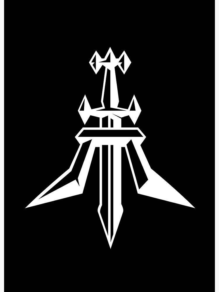 "Ironheade Logo - White" Art Board Print for Sale by anxietydown ...