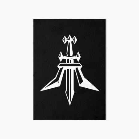 "Ironheade Logo - White" Art Board Print for Sale by anxietydown ...