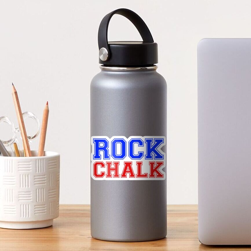 "Rock Chalk Graphic" Sticker for Sale by LT-Designs | Redbubble