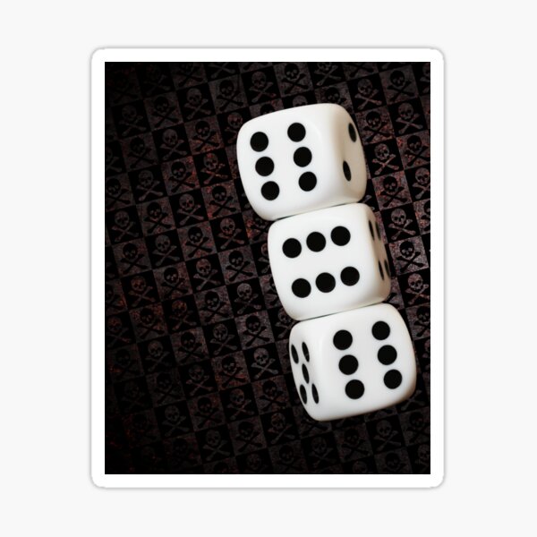 "three times the 6" Sticker by feelingaggro | Redbubble