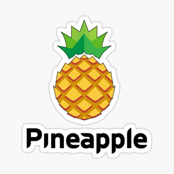 "Pineapple Simple Design" Sticker by VitezCrni | Redbubble