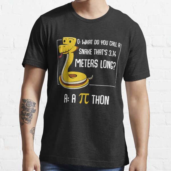 "Funny Math Lover Number Pi Thon Snake Calculating T-shirt" T-shirt for ...