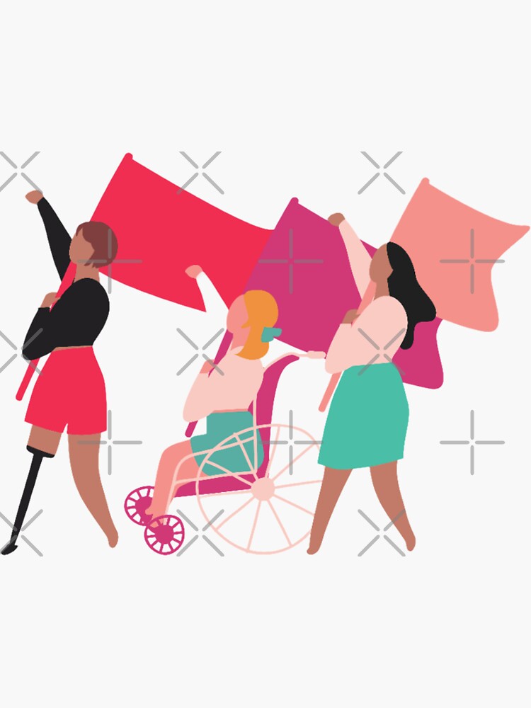 "empowered girls" Sticker by perliky | Redbubble