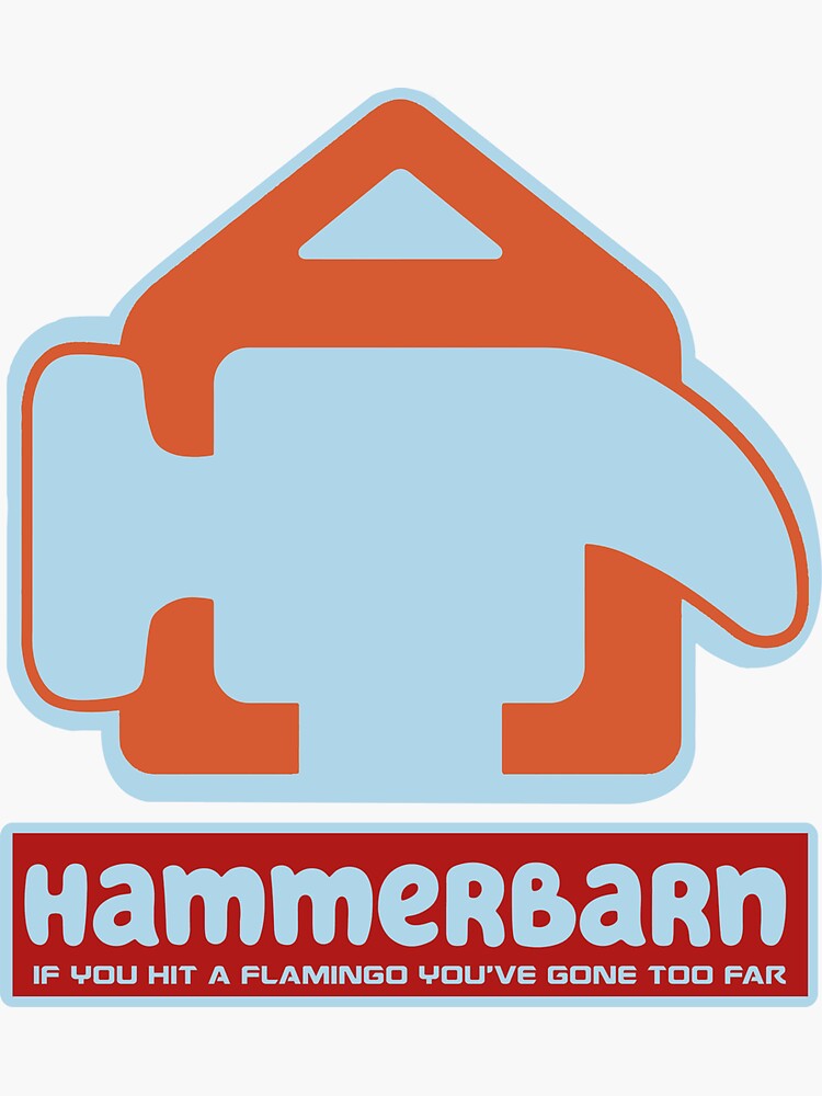"Hammerbarn" Sticker by zinhome | Redbubble