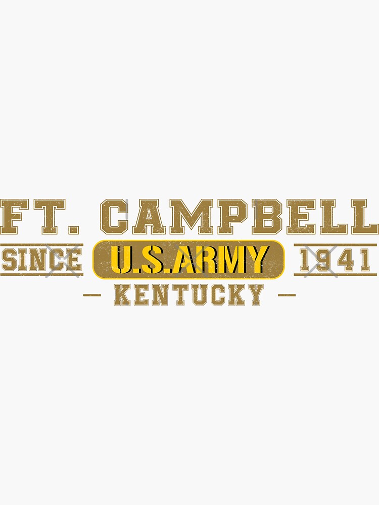"Fort Campbell In Kentucky Army Base" Sticker for Sale by BennyRamirez ...