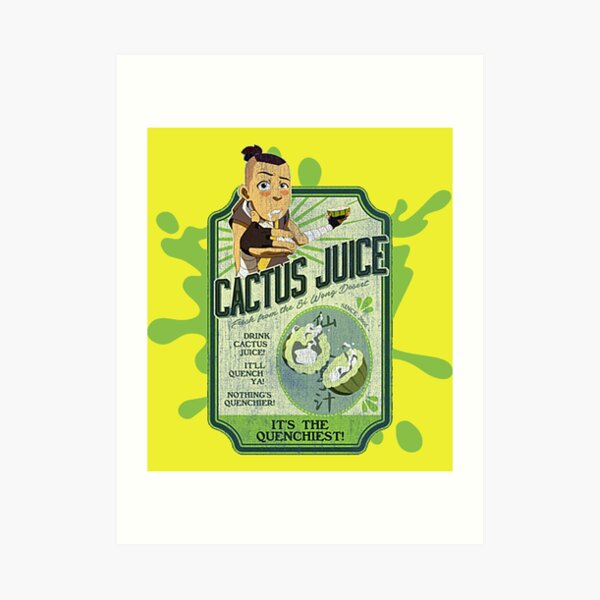 "Cactus Juice Avatar The Last Airbender" Art Print by MWbeep96 | Redbubble