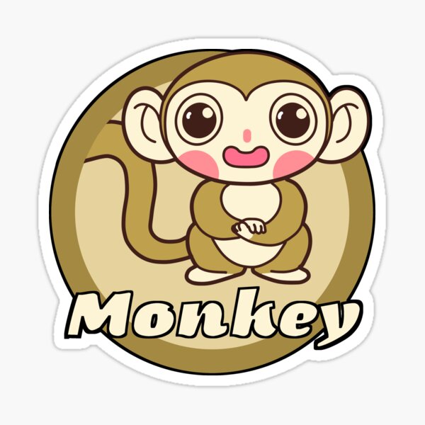 "Baby Monkey Cute" Sticker for Sale by tabaart | Redbubble