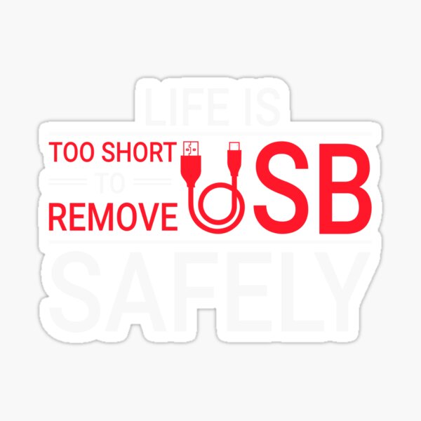 "USB" Sticker by willbeblack | Redbubble
