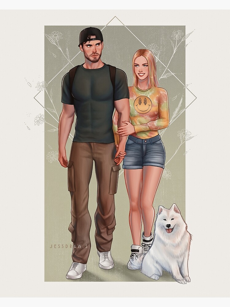 "Ryke and Daisy." Poster for Sale by jessketchs | Redbubble