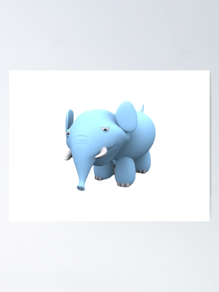 "The Blue Elephant" Poster for Sale by ZTWINZ | Redbubble