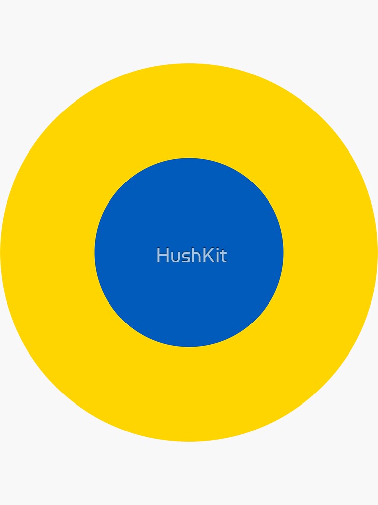 "Ukrainian Air Force Roundel " Sticker by HushKit | Redbubble