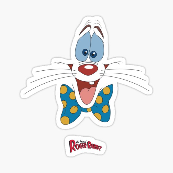 "Who Framed Roger Rabbit Retro" Sticker by 2scrbly | Redbubble